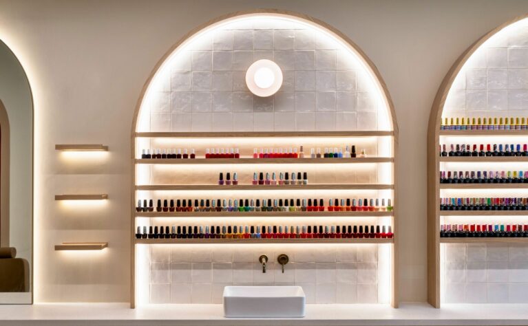 The detail of the manicure back counter - Design Clarity | Design Clarity