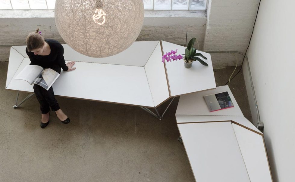 Origami Bench - Geometry of Planes - Design Clarity | Design Clarity